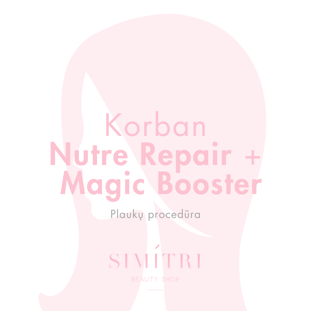 Korban Mask Nutre Repair + Korban Magic Booster plaukų procedūra | Simitri.lt