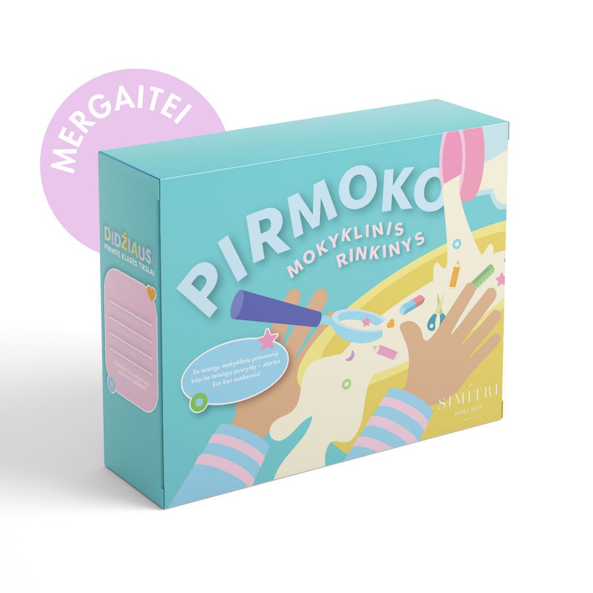 Simitri mokyklinių prekių rinkinys 1 klasei, mergaitei | Simitri.lt