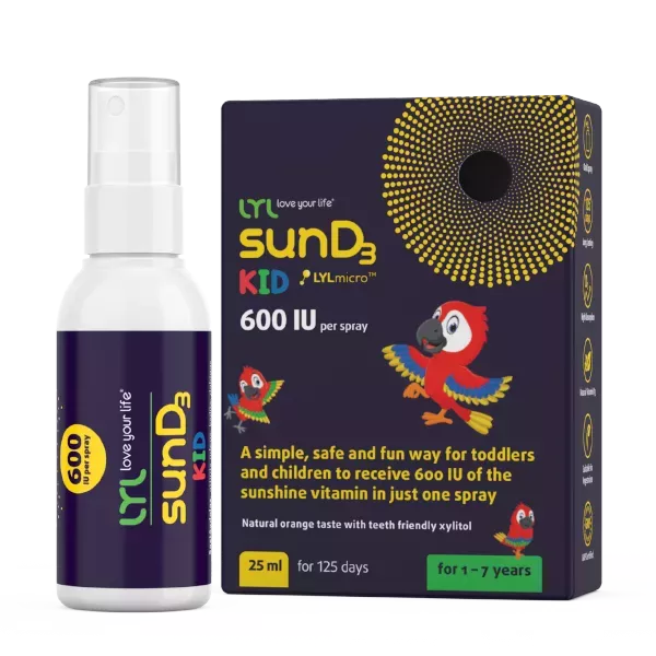 LYL purškiamas D3 vitaminas vaikams 600 IU, 25 ml. | Simitri.lt