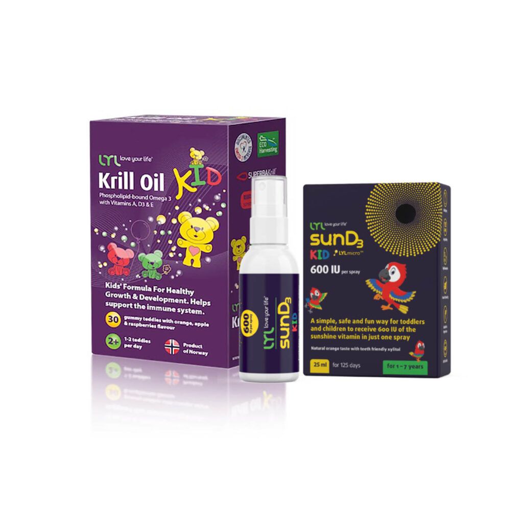 LYL Omega3 ir vitamino D rinkinys vaikams | Simitri.lt