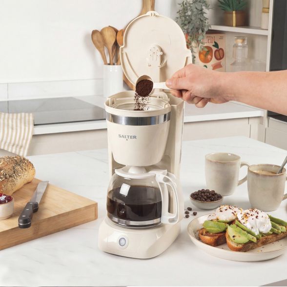 SALTER RETRO DRIP COFFEE MACHINE- CREAM | Simitri.lt
